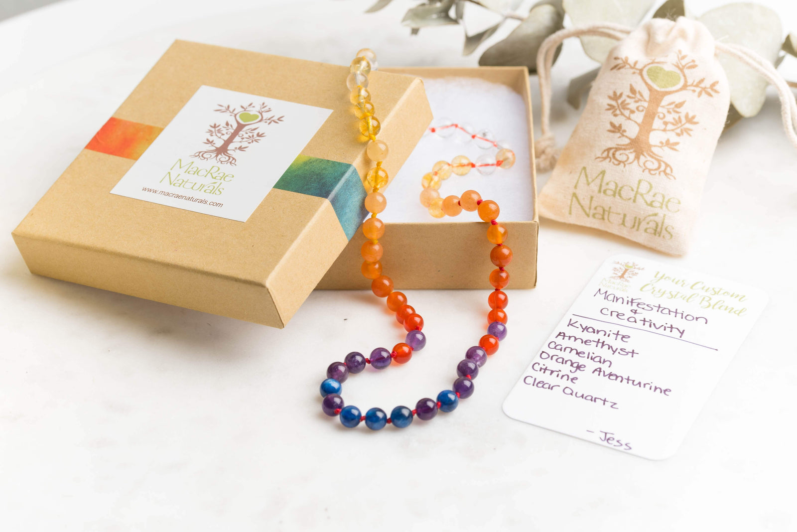Crystal and Baltic Amber Jewelry- MacRae Naturals